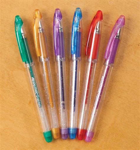 Scented Glitter Gel Pens Set Of 6 840853175025 Ebay