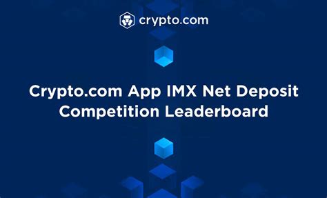 Crypto App Imx Net Deposit Competition Leaderboard
