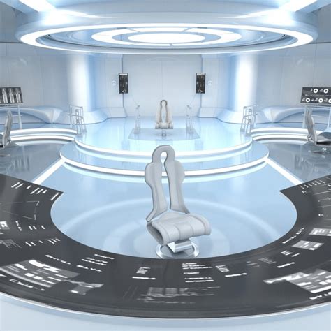 3d Sci Fi Futuristic Room Design