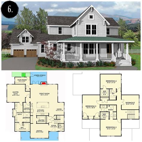 Classic Farmhouse Floor Plans Image To U