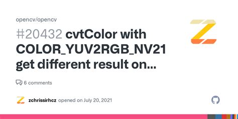 Cvtcolor With Coloryuv2rgbnv21 Get Different Result On Android Arm