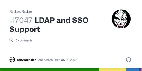 Ldap And Sso Support · Issue 7047 · Radarrradarr · Github