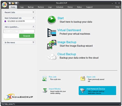 Novabackup Quick Start Guide