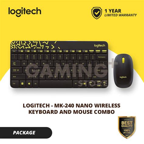 Jual Logitech Mk240 Mk 240 Wireless Keyboard Mouse Combo Putih