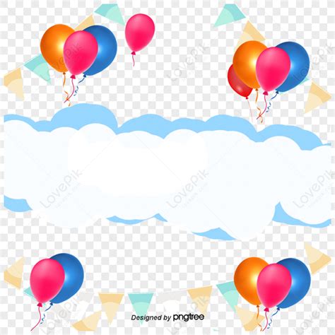 컬러 여름 일러스트 하늘 풍선 벡터 소재 Png 일러스트 무료 다운로드 Lovepik