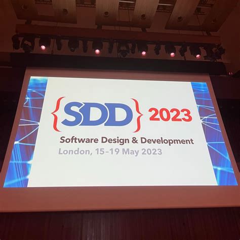 Sdd Software Design And Development Conference Posted On Linkedin
