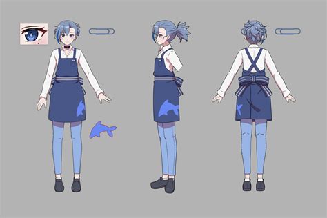 Majinmallow Indie Virtual Youtuber Highres 1boy Black Choker Blue