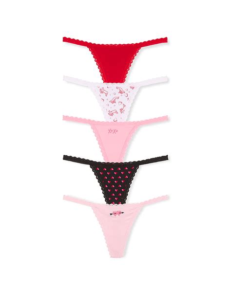 Buy 5 Pack Lace Waist V String Panties Multi Order Packaged Panty
