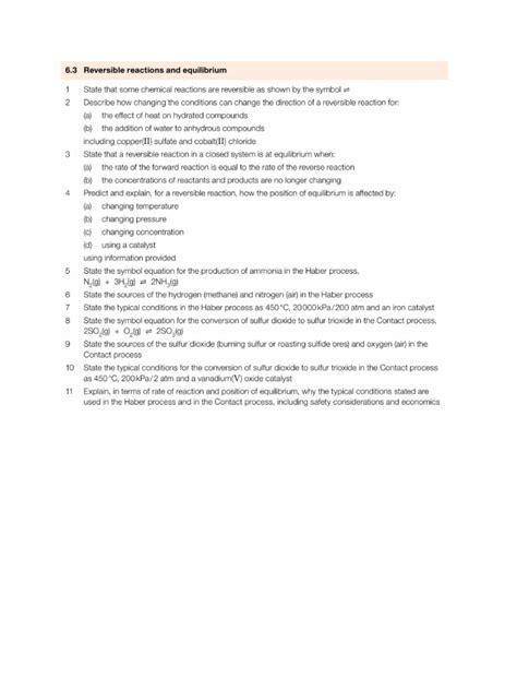 Reversible Reaction And Equilbrium Pdf