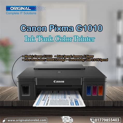 The Canon G1010 Ink Tank Color Printer