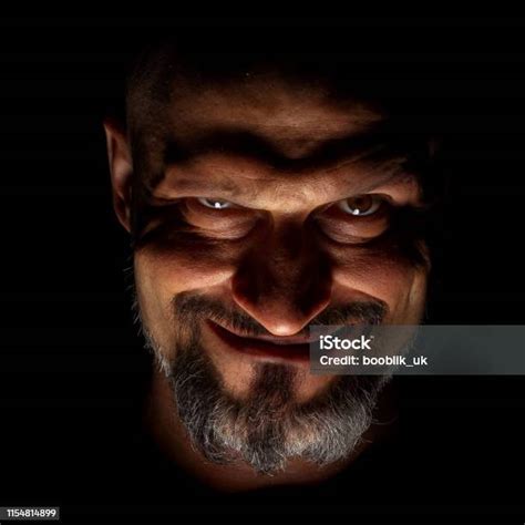 Comedic Fabulous Villain Or Negative Character Face With A Bearded Man
