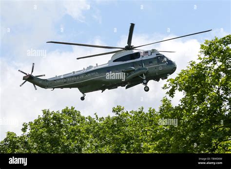 Marine One Carrying The President Of The United States Of America