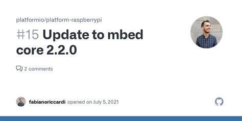Update To Mbed Core Issue Platformio Platform Raspberrypi