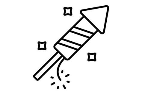 Firecracker Outline Icon Graphic By Mahi Icons · Creative Fabrica