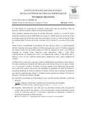Optimizing Production Linear Programming Models Solutions Course Hero