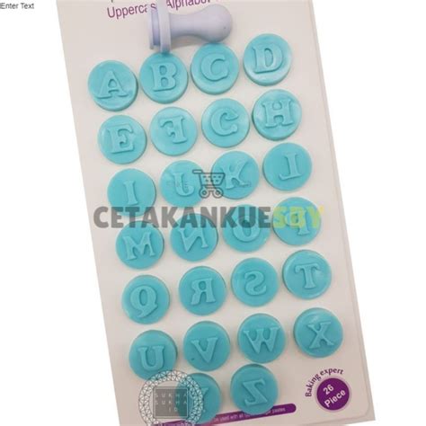 Jual Cks Cetakan Fondant Clay Abc Stempel Huruf Besar Stamp Cutter Embosser Shopee Indonesia