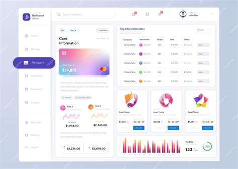 Premium Vector Infographic Dashboard Uiux Design With Graphs Charts