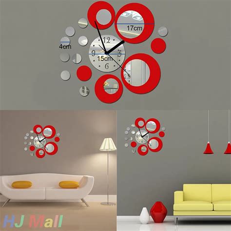 Креативные акриловые часы с зеркальным эффектом настенные наклейки домашний декор ремесло
