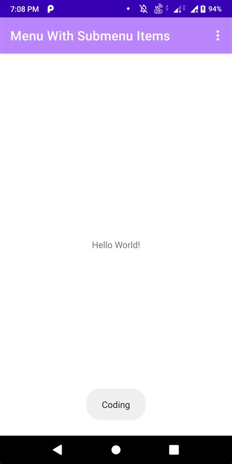 GitHub Anjali Menu With Submenu Items It Is An Android Application Feature That Can Be