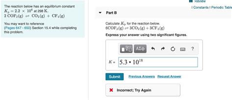 Solved The Reaction Below Has An Equilibrium Constant