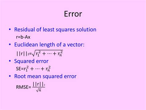 Ppt Linear Least Squares Approximation Powerpoint Presentation Free