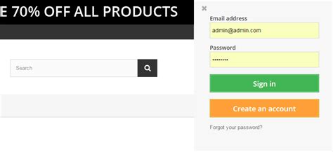 Prestashop 16x Tm Header Account Module Overview Template