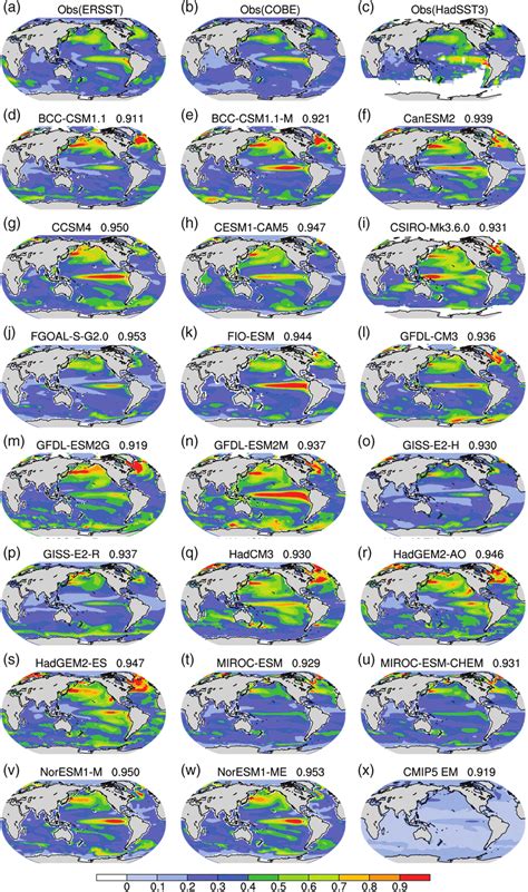 Spatial Pattern Of The Sd Of The Detrended Ssta 1880 2005 In The Download Scientific Diagram