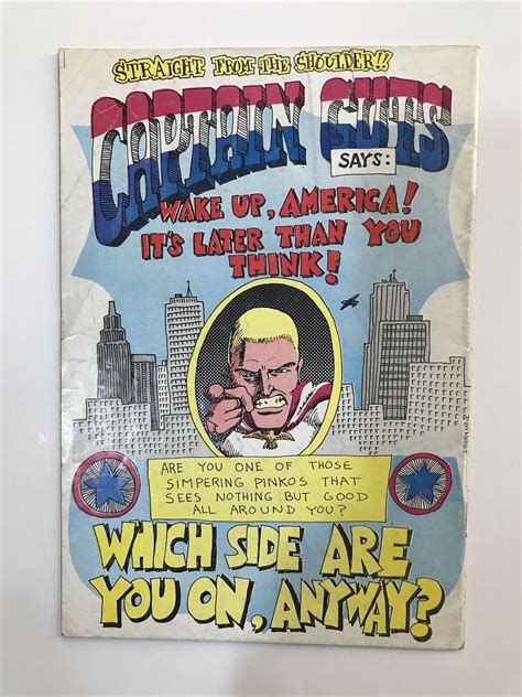 Captain Guts 1 And 3 The Print Mint Underground Comix 1969 Larry Welz