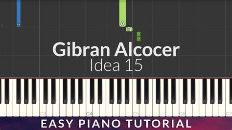 Gibran Alcocer Idea 15 EASY Piano Tutorial YouTube