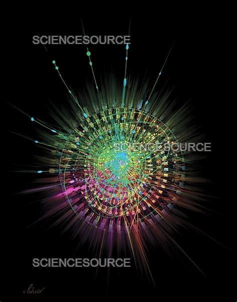 Particle Collision Conceptual Artwork Stock Image Science Source
