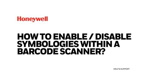 How To Enable Disable Symbologies Within A Bar Code Scanner YouTube
