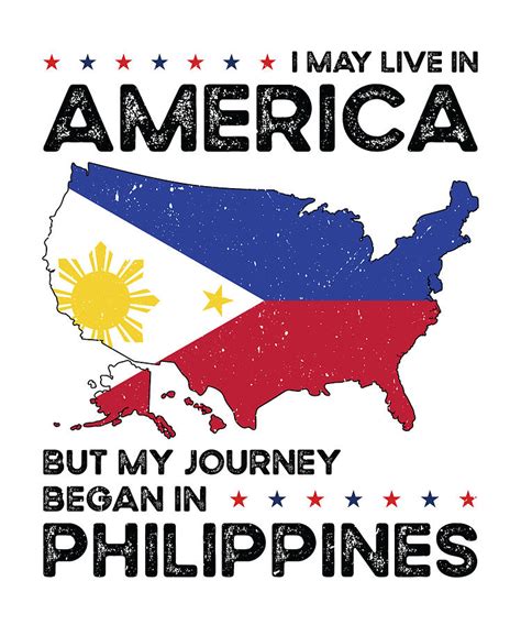 Born Filipino Philippines American Usa Citizenship Digital Art By Toms Tee Store Fine Art America
