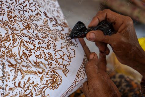 The Technique Of Making Batik By Writing Using A Canting Tool Canting