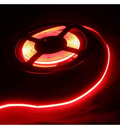 Red LED COB Strip 480 M CRI 90Ra 12V DC