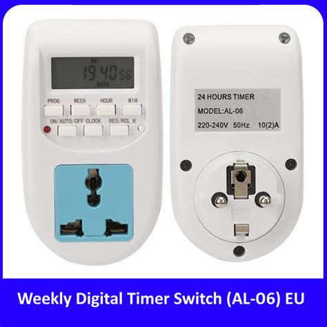 Digital Timer Socket Switch LCD Timing Weekly Programmable Timer Switch