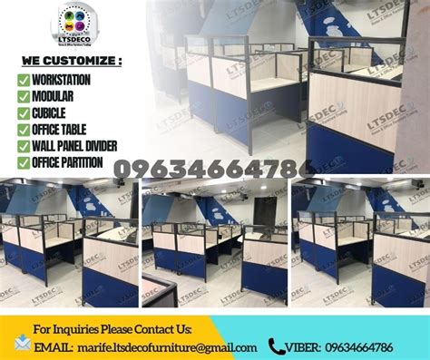 Workstation Bpo Table Office Partition Furniture Furniture And Home