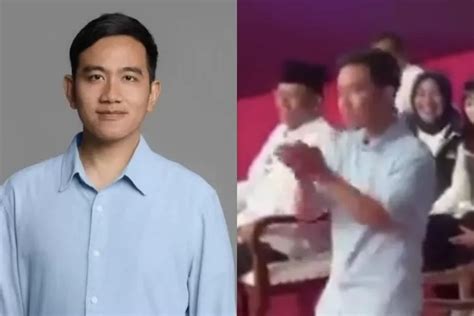 Viral Tingkah Konyol Gibran Rakabuming Saat Semangati Prabowo Sampai