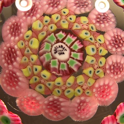 Very Rare Baccarat Art Glass Paperweight 1964 Factory Bicentennial Con
