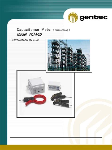 Ncm 20 Iomm Capacitance Meter Pdf