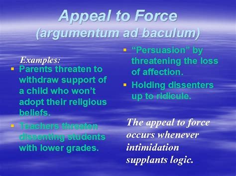 Discourse Fallacies Argument And Reasoning Categories Of