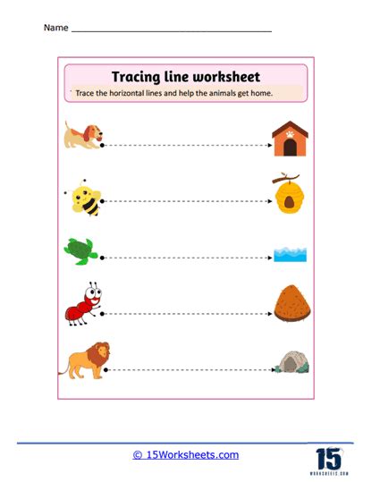 Tracing Lines Worksheets 15 Worksheets