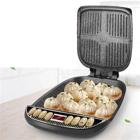 Household Electric Skillet Non Stick Pancake Maker Baking Pan Double
