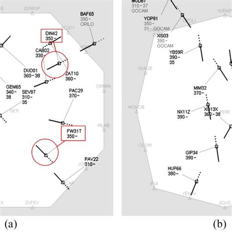 Scenarios In Main Experiment With Conflict Aircraft Annotated In Red