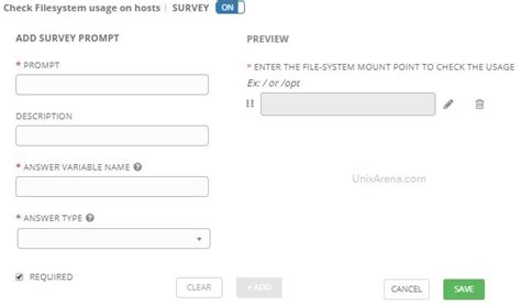 Ansible Tower Awx Passing Variables Using Survey Extra Vars Unixarena