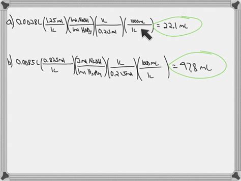 SOLVED Calculate The Volume In Milliliters Of A M NaOH Solution That Will Completely
