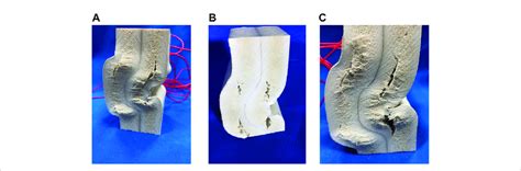 Typical Compressive Failure Mode Of WPC Specimens A 10 C B 30 Download Scientific