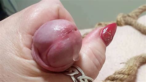 Miss M Teasing Precum Out Of Her Bound Victim On The Milking Table