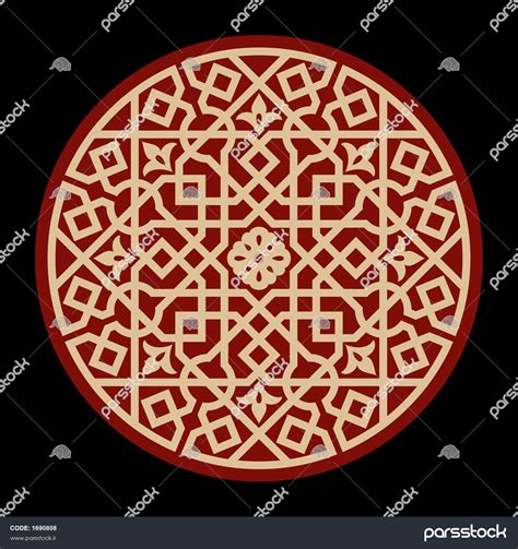 الگوی بدون درز مراکش پیشینه اسلامی عربی سنتی عنصر تزئین مسجد 1690808