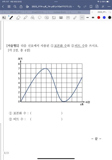 표본화 수 어떻게 세는건가요 지식in