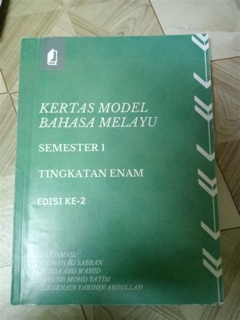 Kertas Model Bahasa Melayu Stpm Sem 1 Hobbies And Toys Books